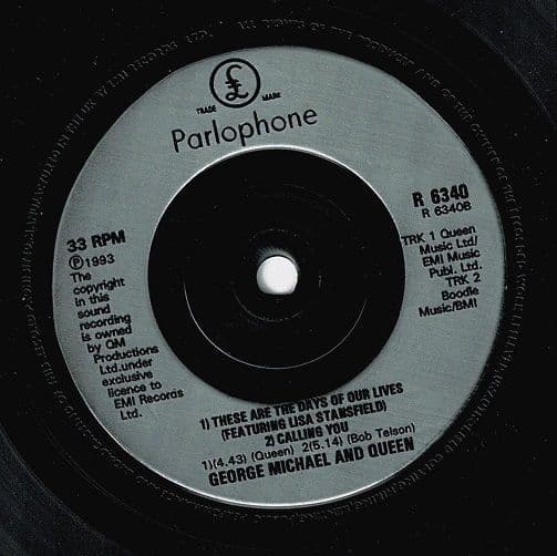 GEORGE MICHAEL AND QUEEN Five Live EP Vinyl Record 7 Inch Parlophone 1993